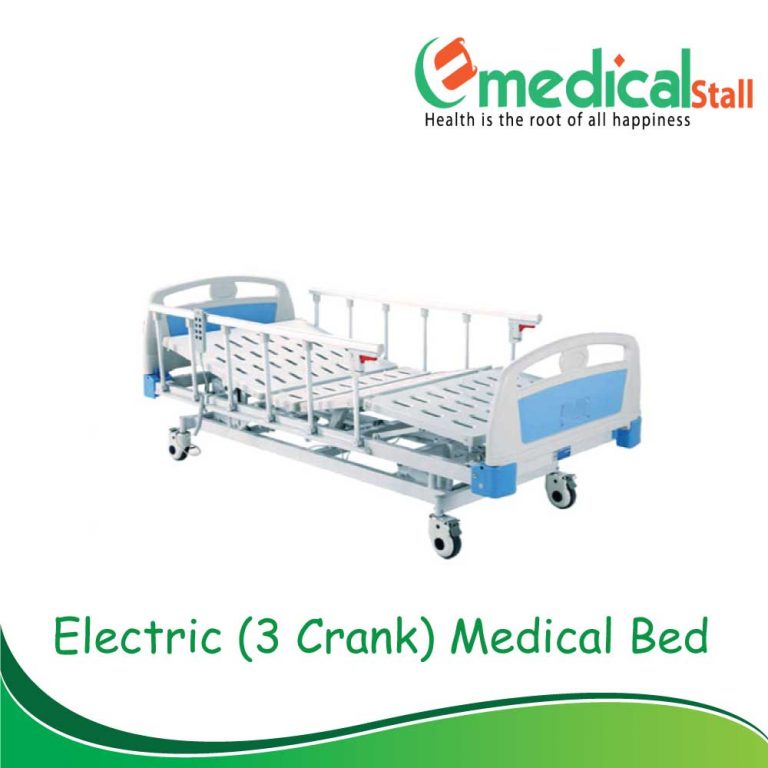 Buy 3 Crank Electric ICU Patient Bed at Home Use - Medical Stall
